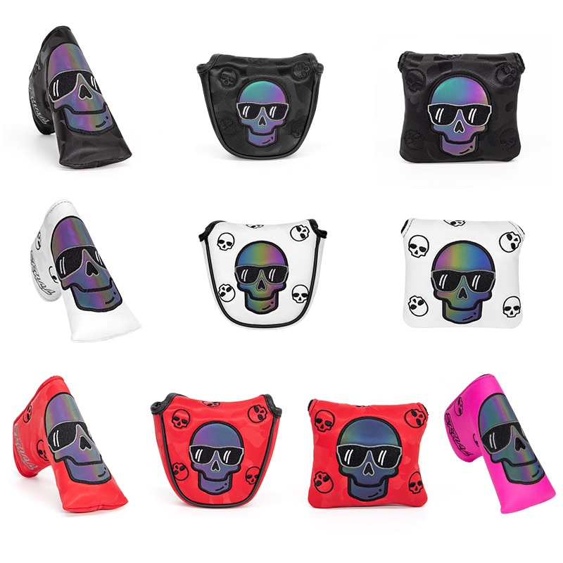 Golf Headcover Skull Head Cover for Blade Putters Mallet Putter Golf ...