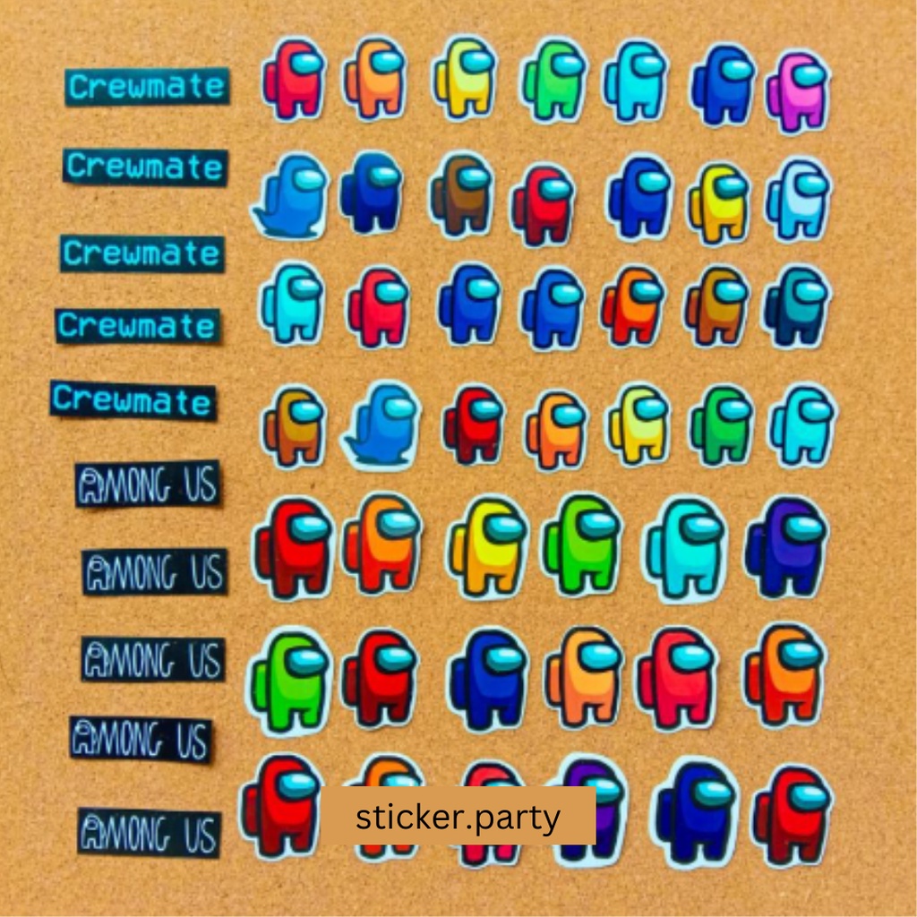 Among US Stickers RANDOM Color HP Stickers LAPTOP Stickers AMONG US ...