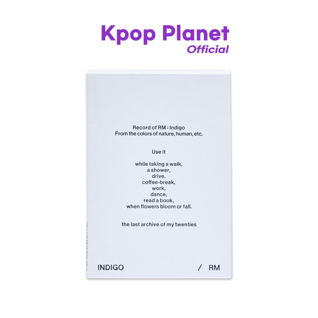 [Weverse Albums ver.] BTS RM - 1st Full Album [Indigo] | Shopee Malaysia