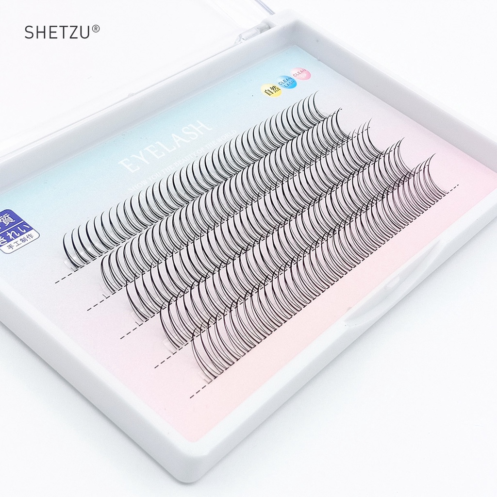 9mm-13mm Mixed ribbon fans grafting lashes Single Cluster world ...