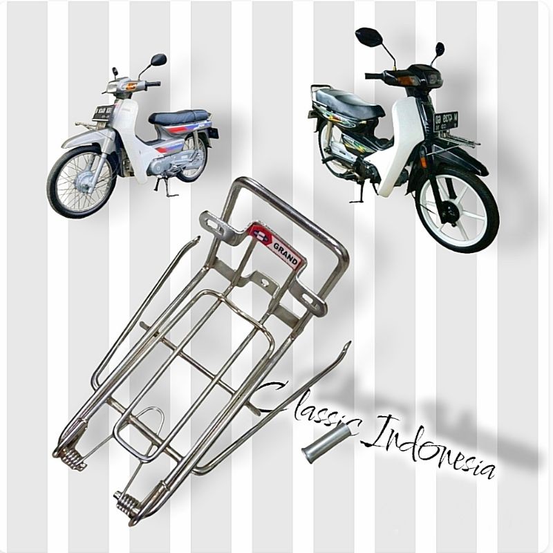 Honda astrea grand Legend prima star c800 front luggage rack | Shopee ...