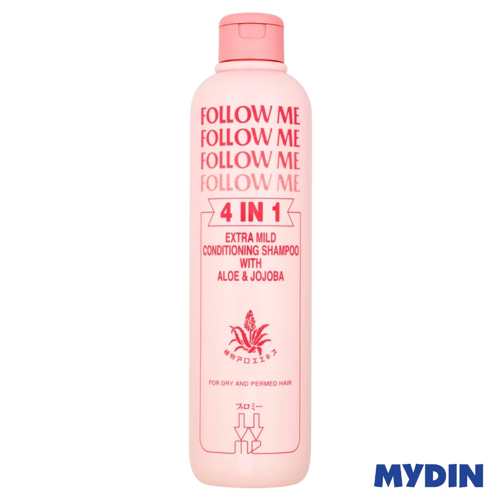 Follow Me Shampoo 4 In 1 Extra Mild With Aloe & Jojoba (960ml) | Shopee ...