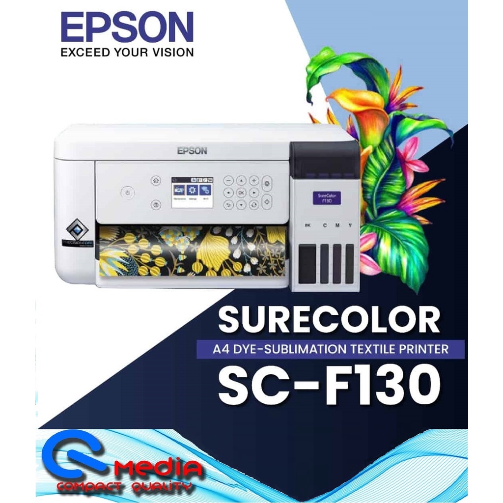 Epson F130 A4 size DYE SUBLIMATION Printer come with Original Ink and 1 ...