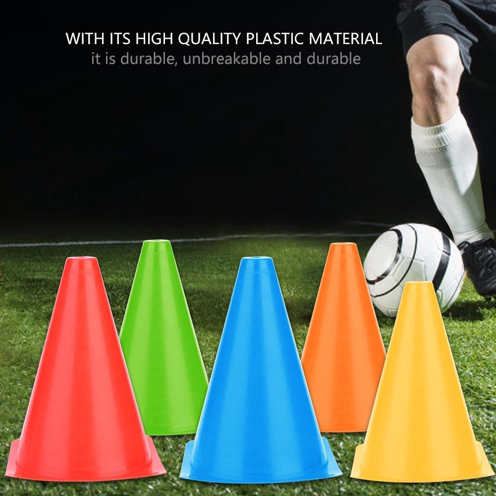 10PCS Soccer Cones Football Training Triangle Cones Marker Disc Soccer ...