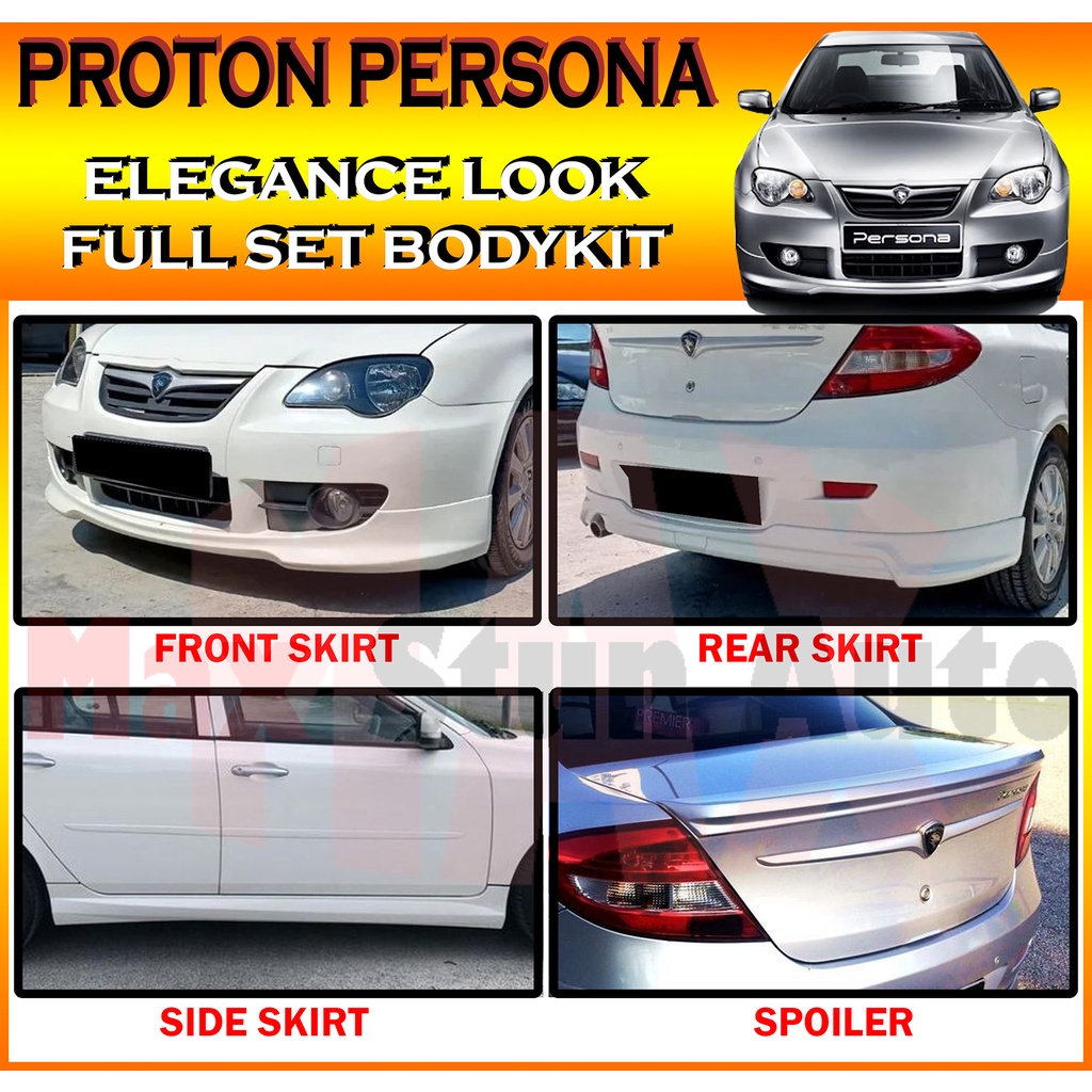 PROTON PERSONA ELEGANCE LOOK FULLSET BODYKIT (ELG) BUMPER SKIRT LIP CAR ...