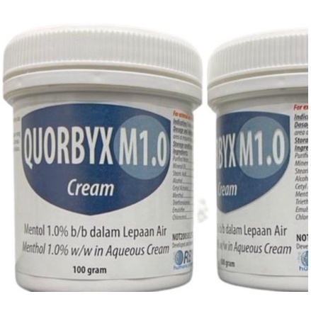 QUORBYX M1.0 MENTHOL 1.0% IN AQUEOUS CREAM 100G | Shopee Malaysia