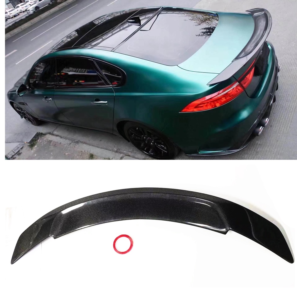 For Jaguar XF 2016-2020 Real Carbon Fiber Rear Spoiler Wing Car Body ...