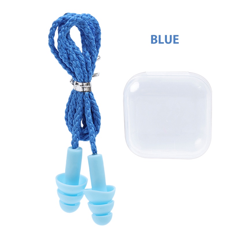 𝟭 𝗣𝗔𝗜𝗥 + 𝗙𝗥𝗘𝗘 𝗕𝗢𝗫 》Soft Silicone Earplug Sleep Swim Snore Diving Ear ...