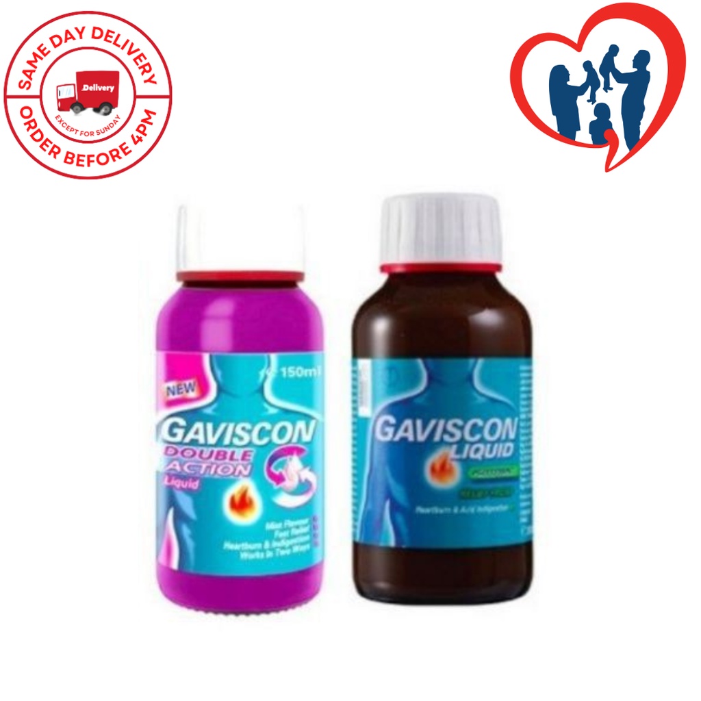 GAVISCON DOUBLE ACTION LIQUID / GAVISCON LIQUID PEPPERMINT (200ML) [EXP ...
