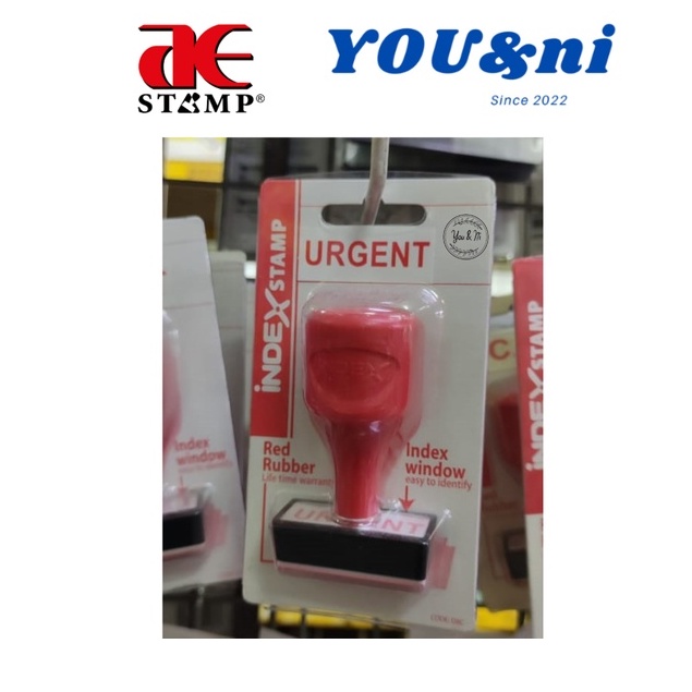 AE Ready Made Rubber Stamp Chop / Index Stock Stamp (Red Rubber)(PAID ...