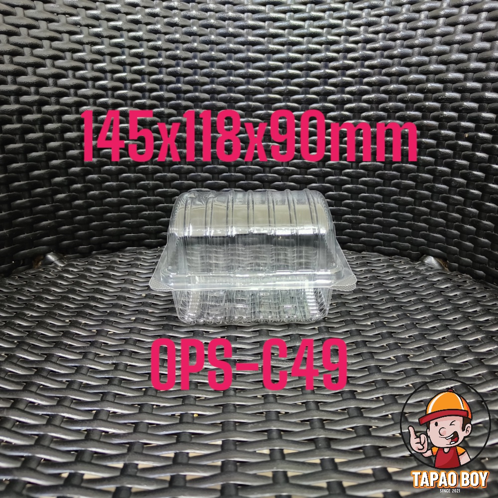 BENXON OPS-C49 Plastic Tray / (100 pcs ±) / Bakery Disposable Plastic ...