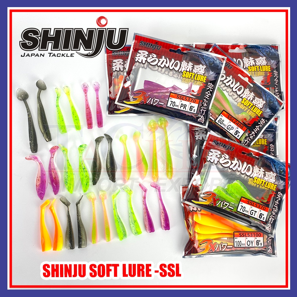 Shinju Soft Bait Soft Lure Plastik Umpan Siakap Haruan Fishing Soft ...