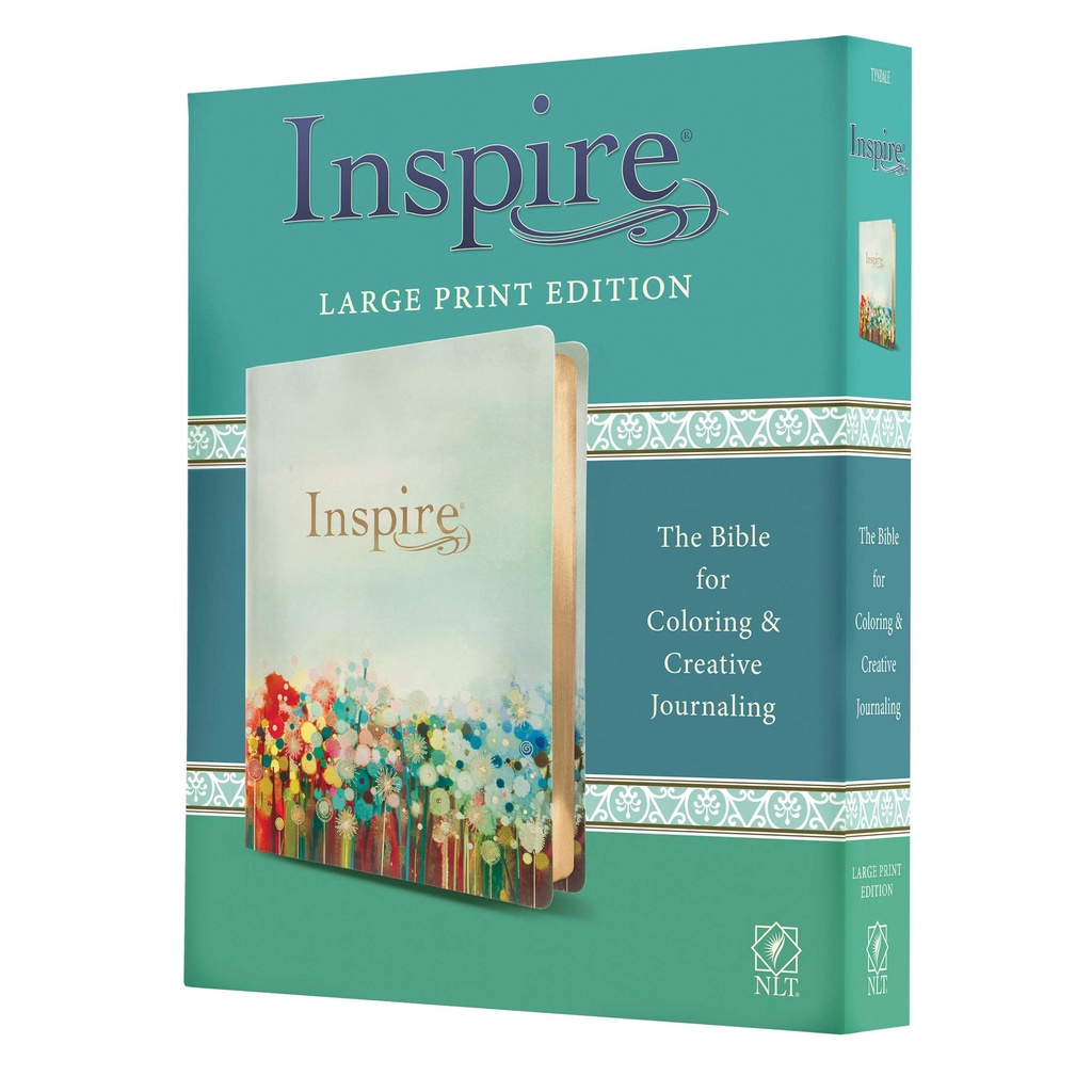 NLT Inspire Bible Large print for Creative Journaling & Colouring ...