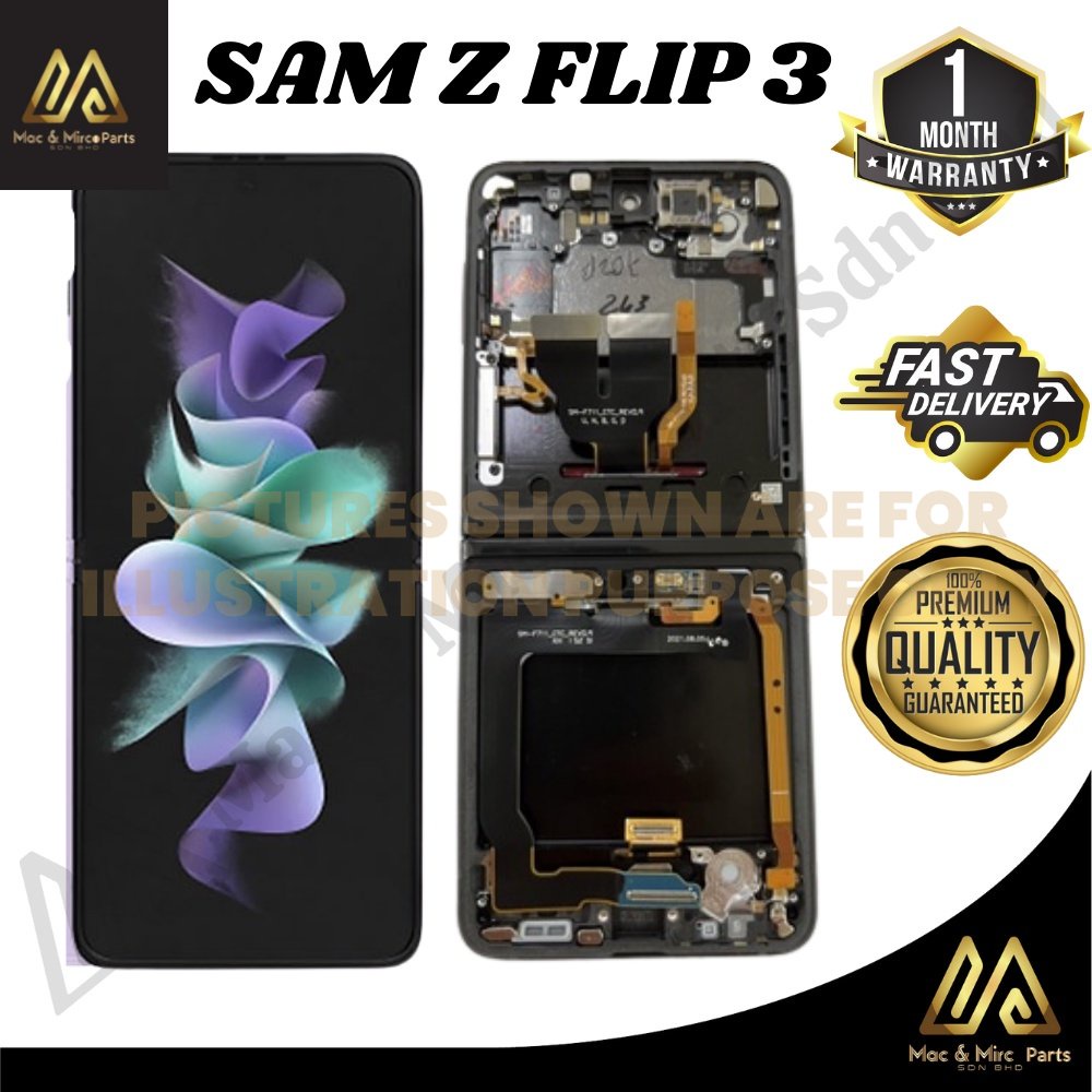 ORIGINAL SAMSUNG FLIP 3 LCD WITH FULLSET FRAME AND RIBBON ( READY STOCK ...