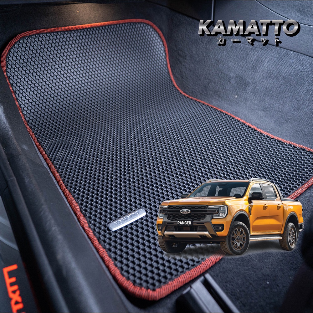 Kamatto Classic Ford Ranger T6.2 P703 2022 - Present Car Floor Mat and ...