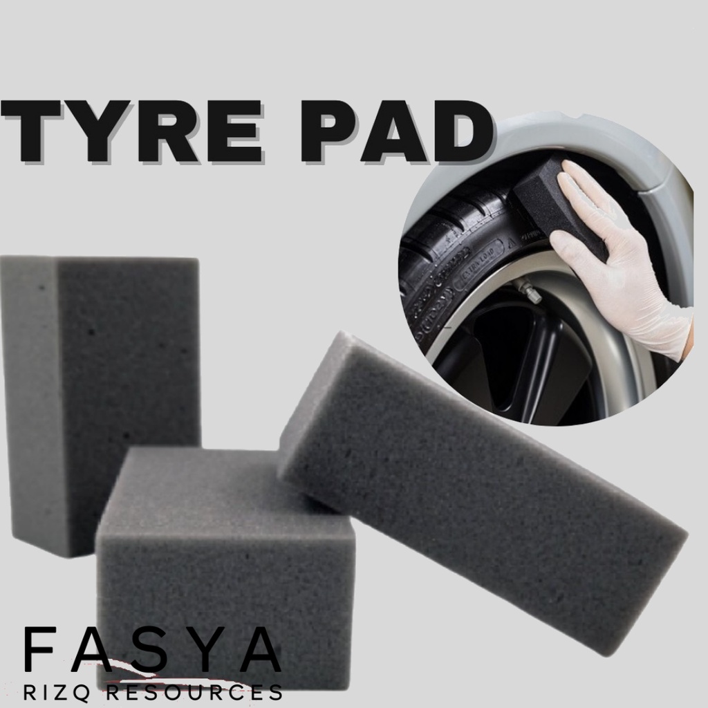 Car Wash Tyre Pad Sponge Foam Tyre Shine Applicator Pad 1 pcs | Shopee ...