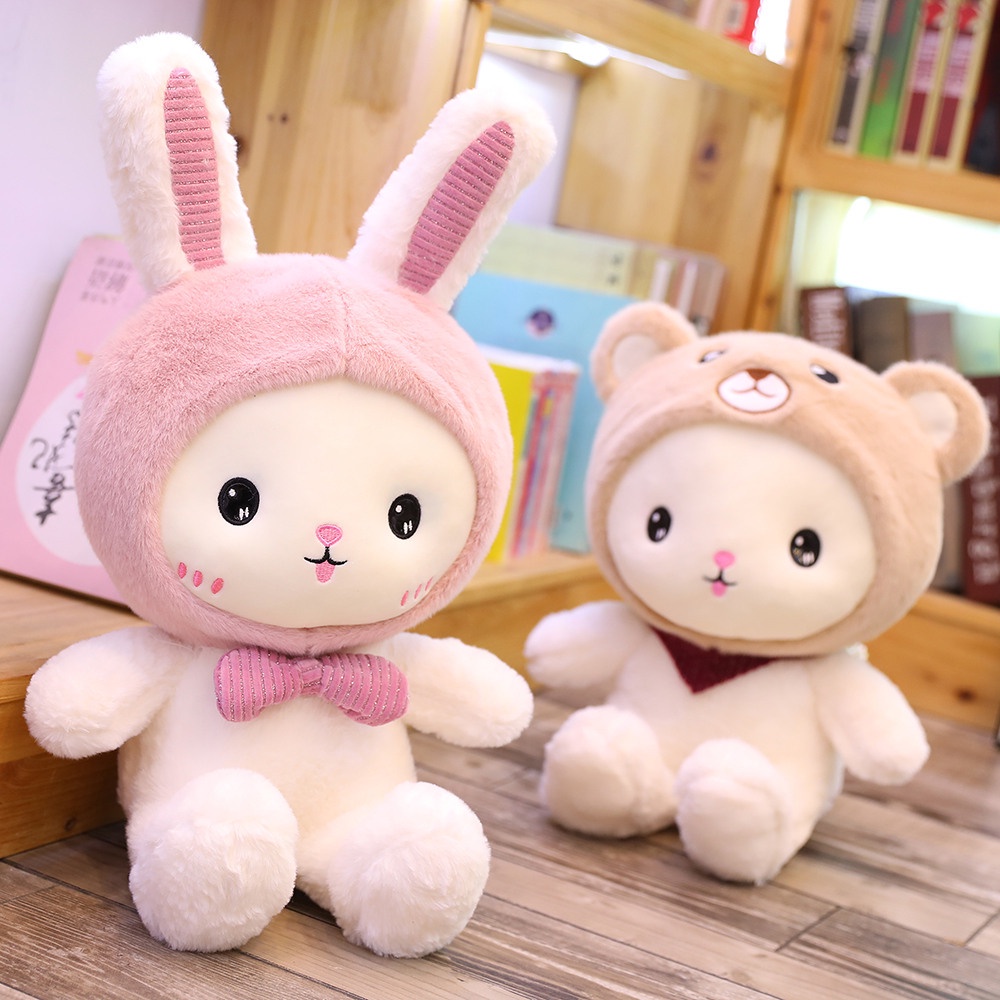anak patung long ears rabbit bear KAPIBARA Capybara pillow baby doll ...