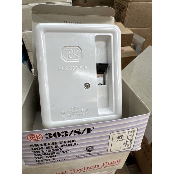 (clearance) plk switch fuse 30A /250v sirim | Shopee Malaysia