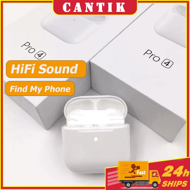🔥【HOT】🔥 Mini Pro4 Wireless Earphones HiFi Stereo TWS Earbuds Gaming ...