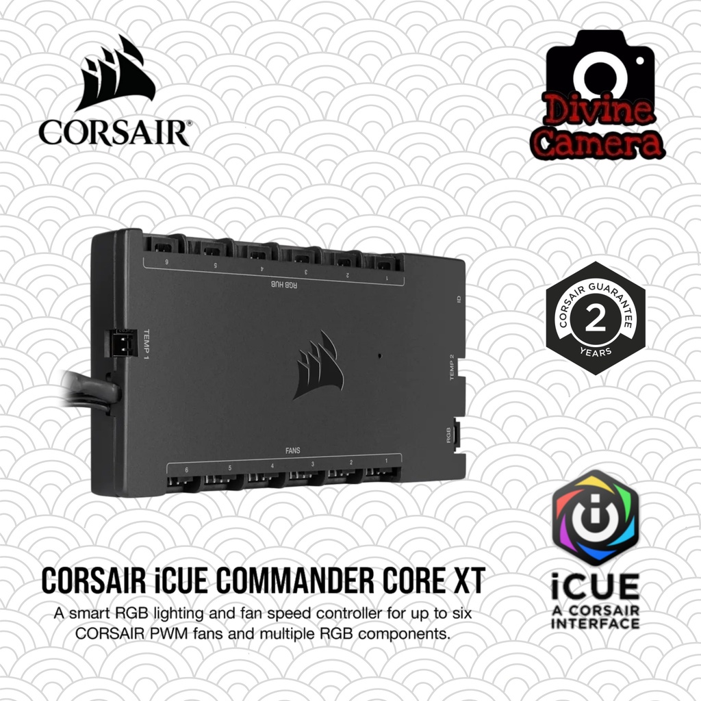 Corsair iCUE COMMANDER CORE XT Smart RGB Lighting and Fan Speed ...
