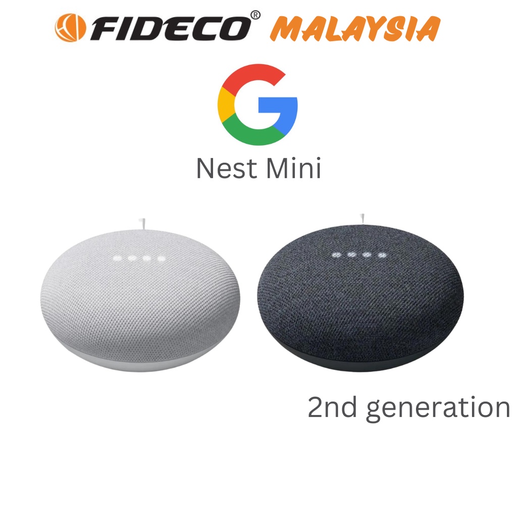 Google Nest Mini 2nd Generation Smart Speaker Google Assistant ...