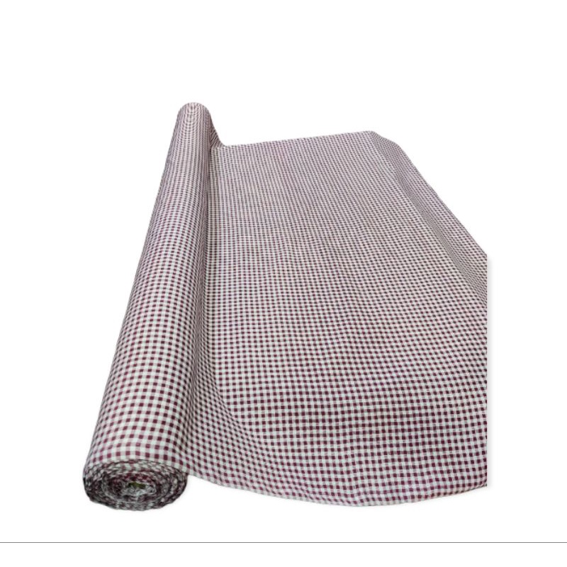 Kain TC (Tetron Cotton) Bidang 48 Inci Corak Petak Kecil/Polkadot/Petak ...