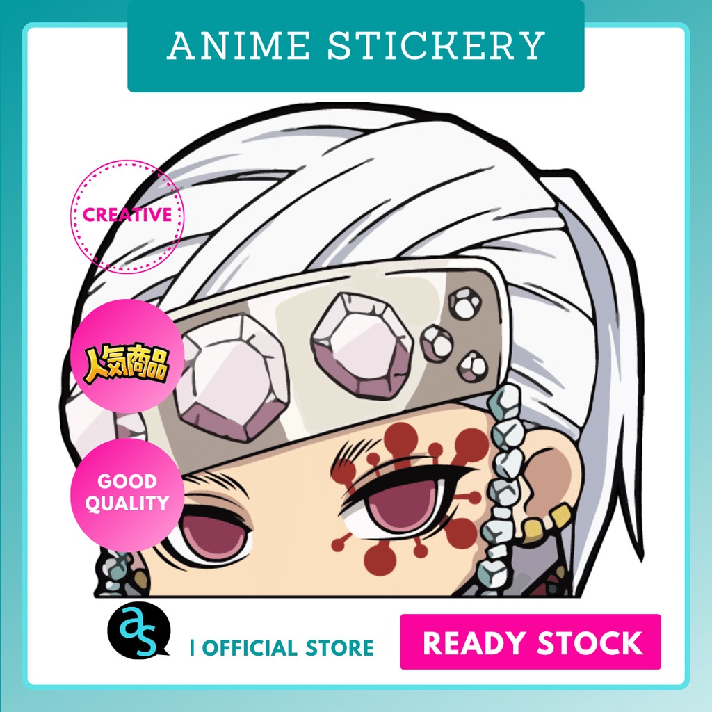 Tengen Uzui | Demon Slayer | Peeker Anime Vinyl Stickers NEW | Shopee ...