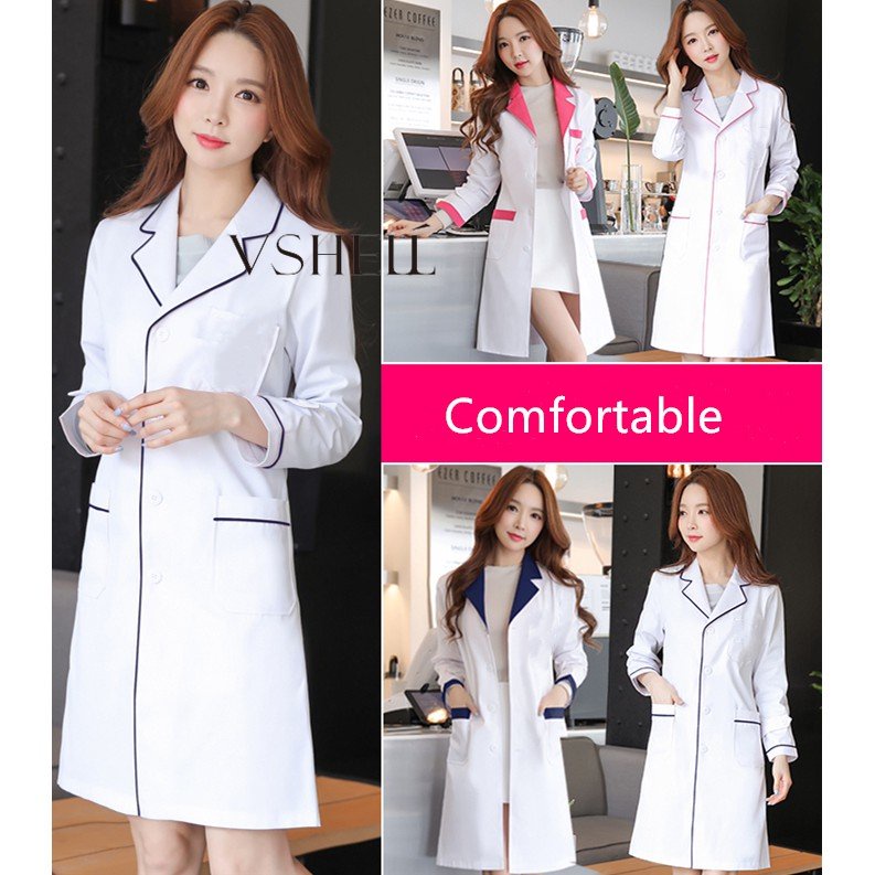 Free Embroidery Lab Coat for Women,Hospital Medical Doctor Nursing ...
