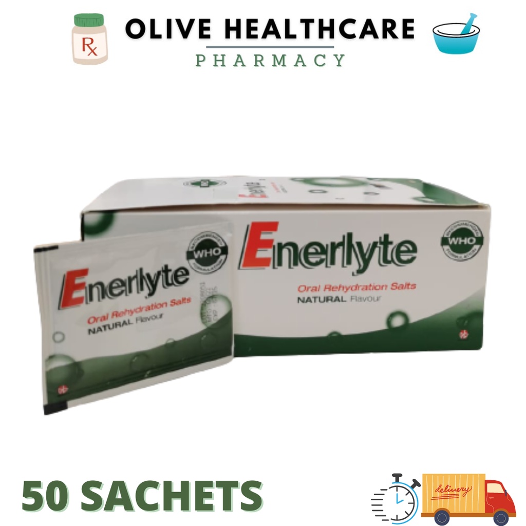 ENERLYTE Oral Rehydration Salts (ORS) 50 SACHETS [EXP 07/2025] | Shopee ...