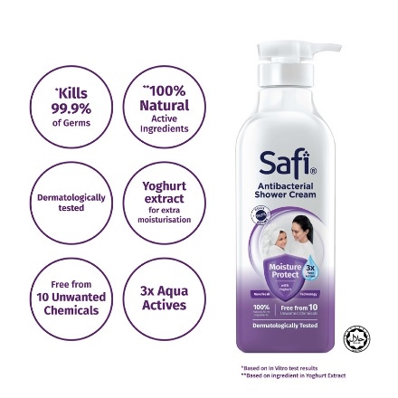 Safi Antibacterial Shower Cream 1kg / 850g / 975g | Shopee Malaysia