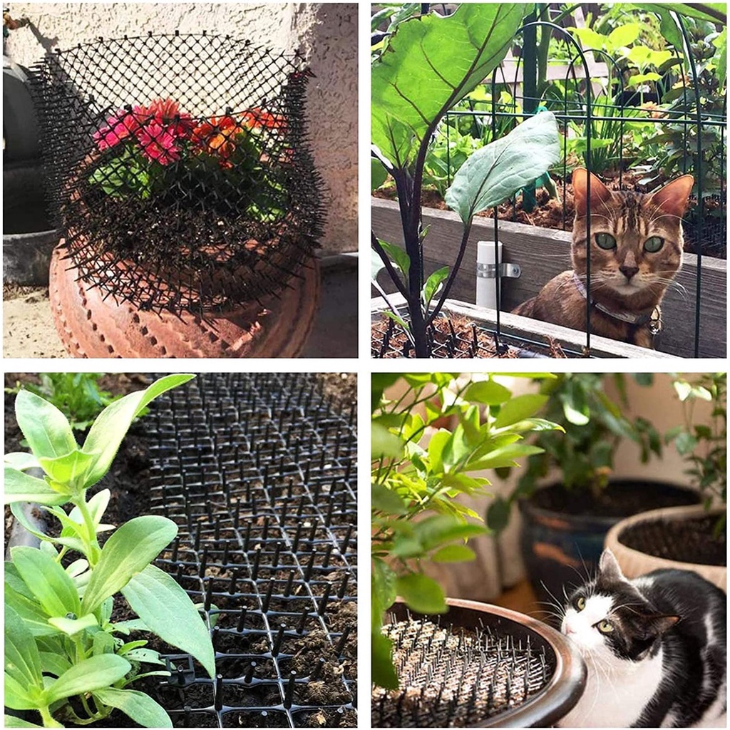 (Ready Stock)Animal Repel Mat Spike Scat Anti Climb Fence Wall Cat Dog ...