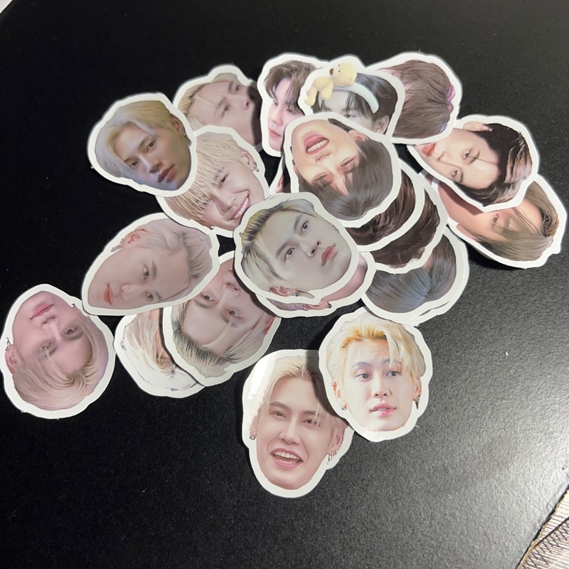 Set of 10 paper tip BounPrem stickers & glossy laminated pvc, glitter ...