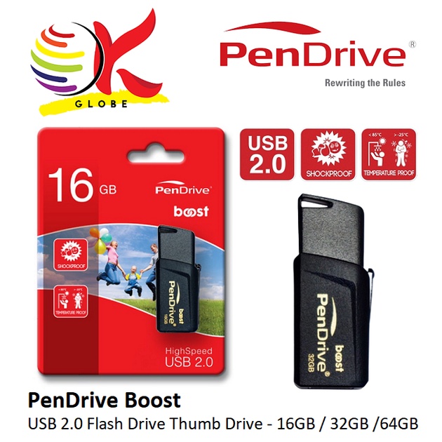 PENDRIVE BOOST USB 2.0 FLASH DRIVE PENDRIVE THUMB DRIVE STORAGE ...