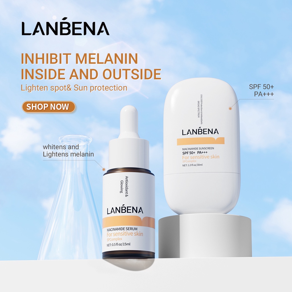 🔥Clearance🔥[30ml+15ml] LANBENA Inhibit Melanin Inside Serum and outside ...