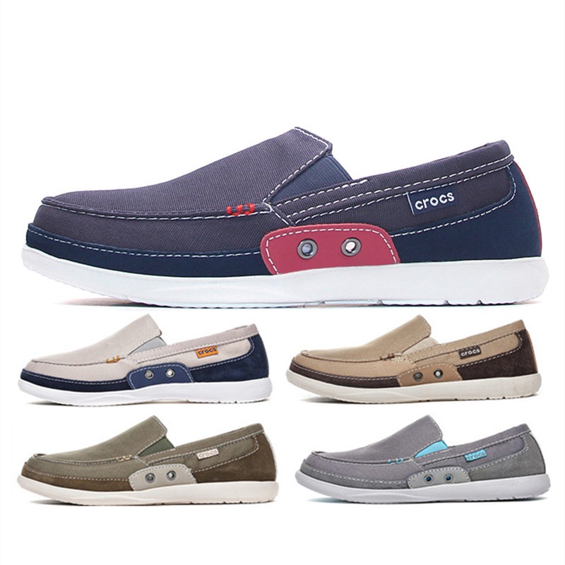 Original Crocs Men's Shoes men canvas Casual Men's Cloth shoes [14392 ...