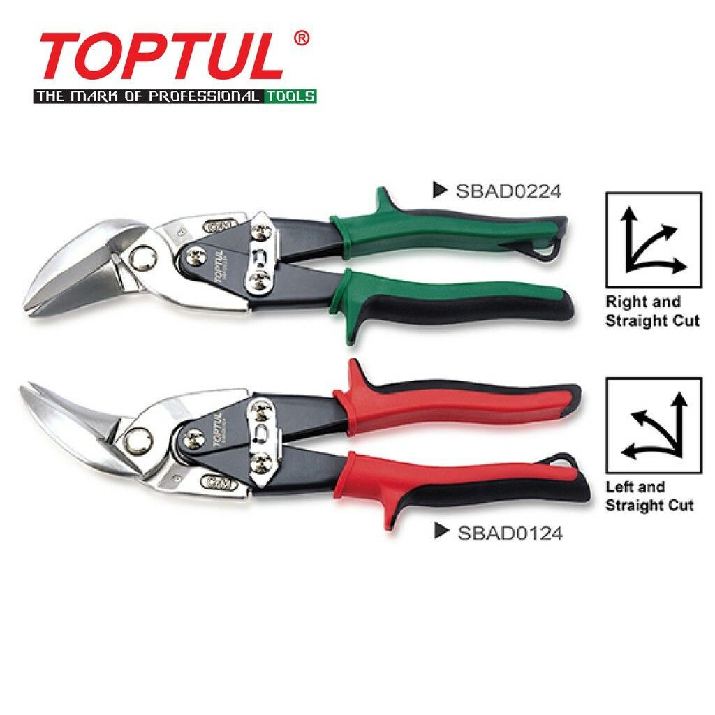 TOPTUL Offset Tin Snips SBAD Series | Shopee Malaysia