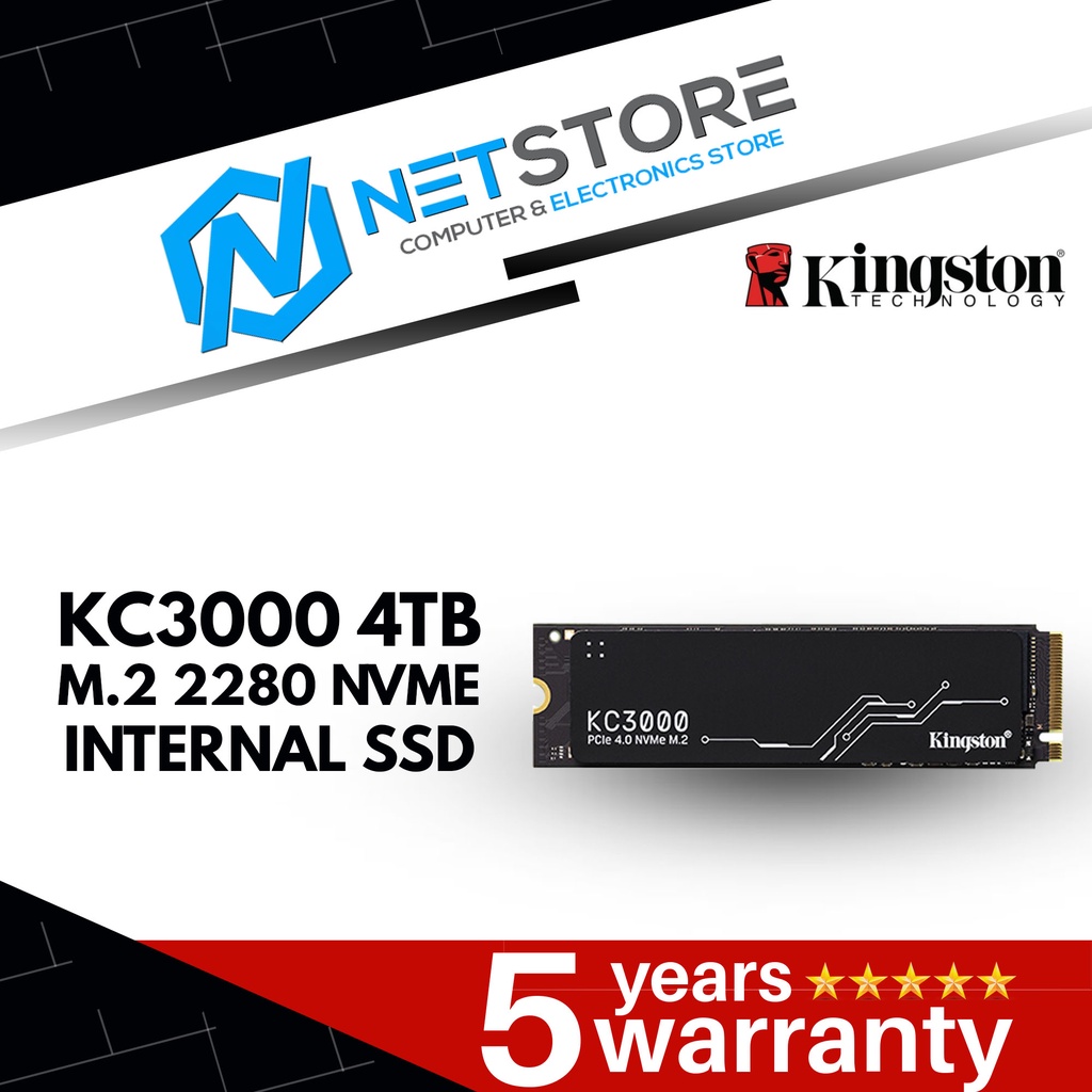 KINGSTON KC3000 4TB M.2 2280 NVME INTERNAL SSD - SKC3000D/4096G ...