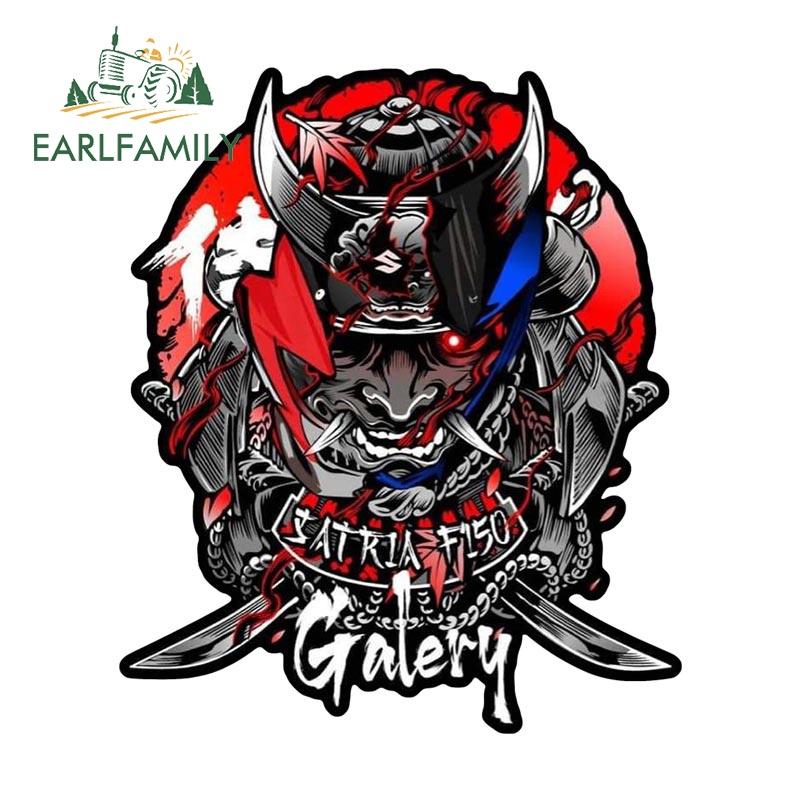 EARLFAMILY 13cm x 11cm Japan Samurai Worrior Car Sticker Decal ...