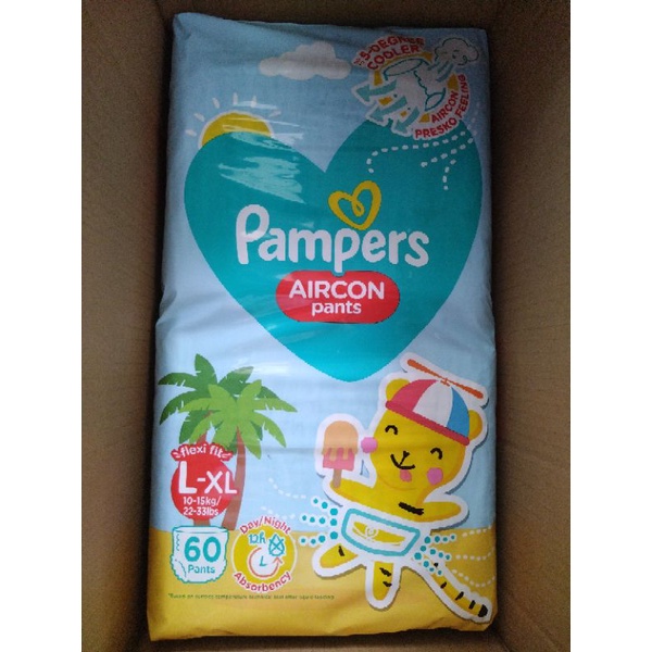Pampers aircon pants L-xl 60 pcs per pack | Shopee Malaysia