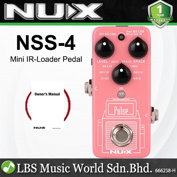 NUX NSS-4 Pulse Mini IR Loader Electric, Bass and Acoustic Guitar ...
