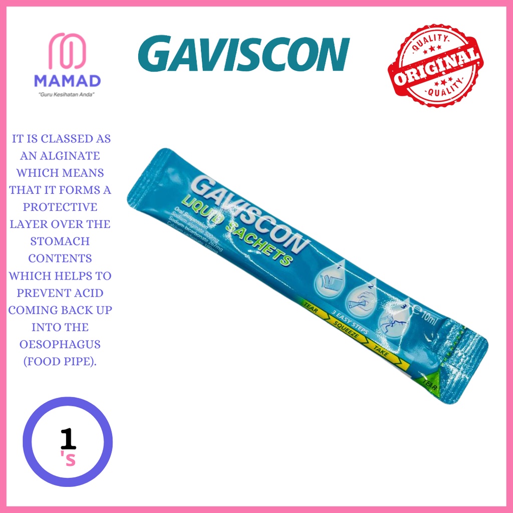 Gaviscon Peppermint Liquid Sachet (1's) | Shopee Malaysia