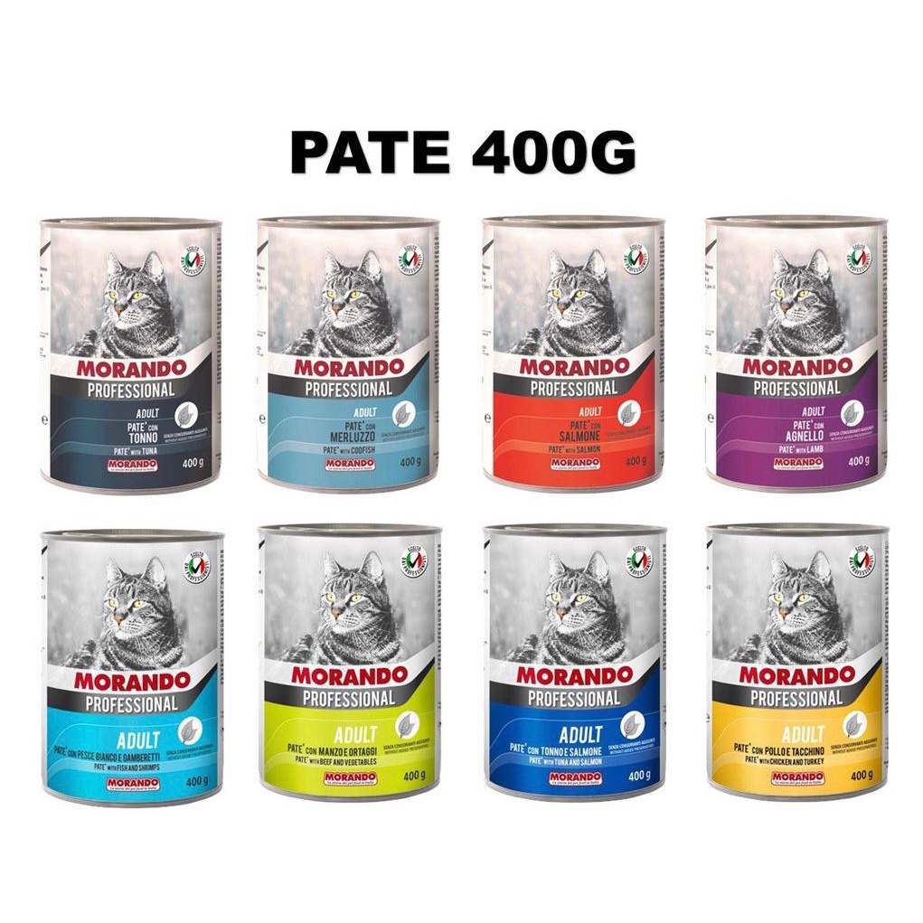 12 cans Morando Professional Pate Cat Can Cat Wet Food (12CANS X 400g ...