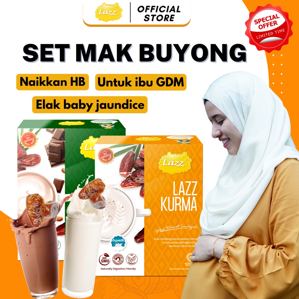 LAZZ Susu Kambing Untuk Ibu Mengandung 550g+550g | Shopee Malaysia