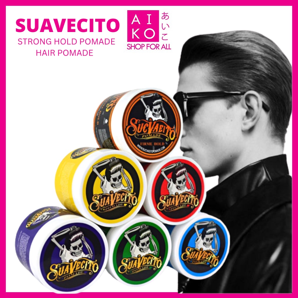 (AIKO) SUAVECITO STRONG HOLD POMADE / HAIR POMADE / HAIR WAX / GEL ...