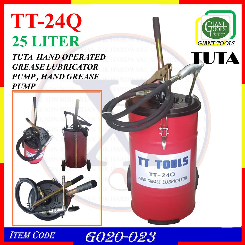 G020-023 TUTA TT-24Q 25 LITER HAND OPERATED GREASE LUBRICATOR PUMP ...