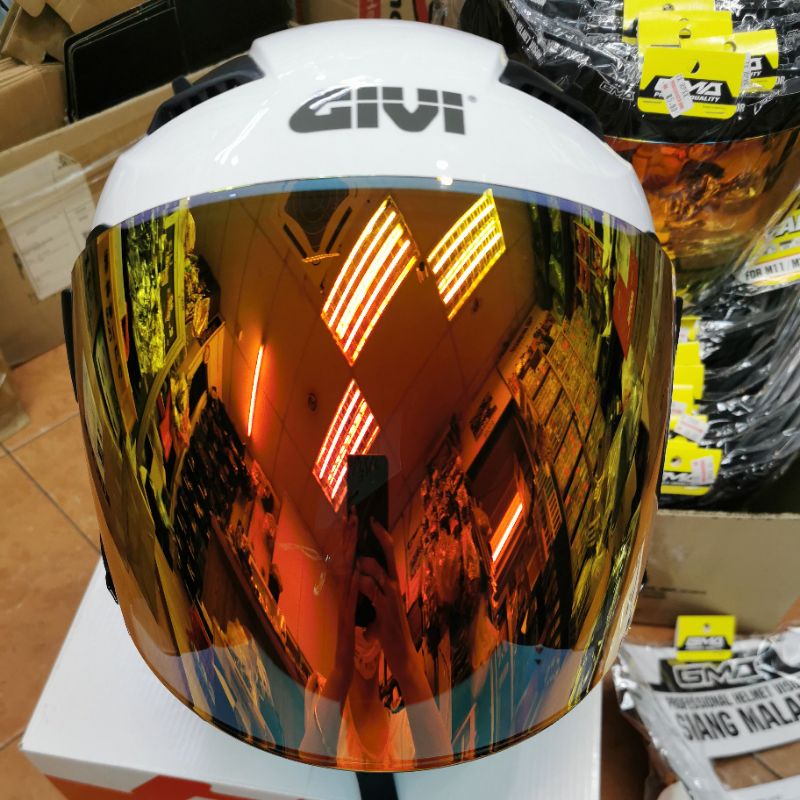 ***New*** VISOR FOR GIVI M30.3 revo Red revo Gold smoke | Shopee Malaysia