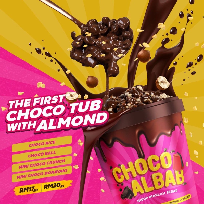 CHOCO ALBAB (CHOCO TUB) | Shopee Malaysia