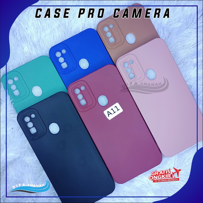 Samsung A11 SILICON MACARON COLOR / CASE PRO CAMERA DOVE MATTE COLOR ...
