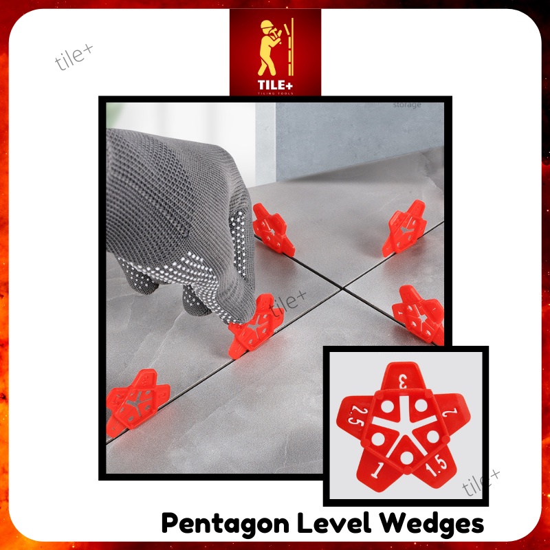 Tile+ 50 Pcs Pentagon Wedge 1.0 1.5 2.0 2.5 3.0 Tile Gap Construction ...