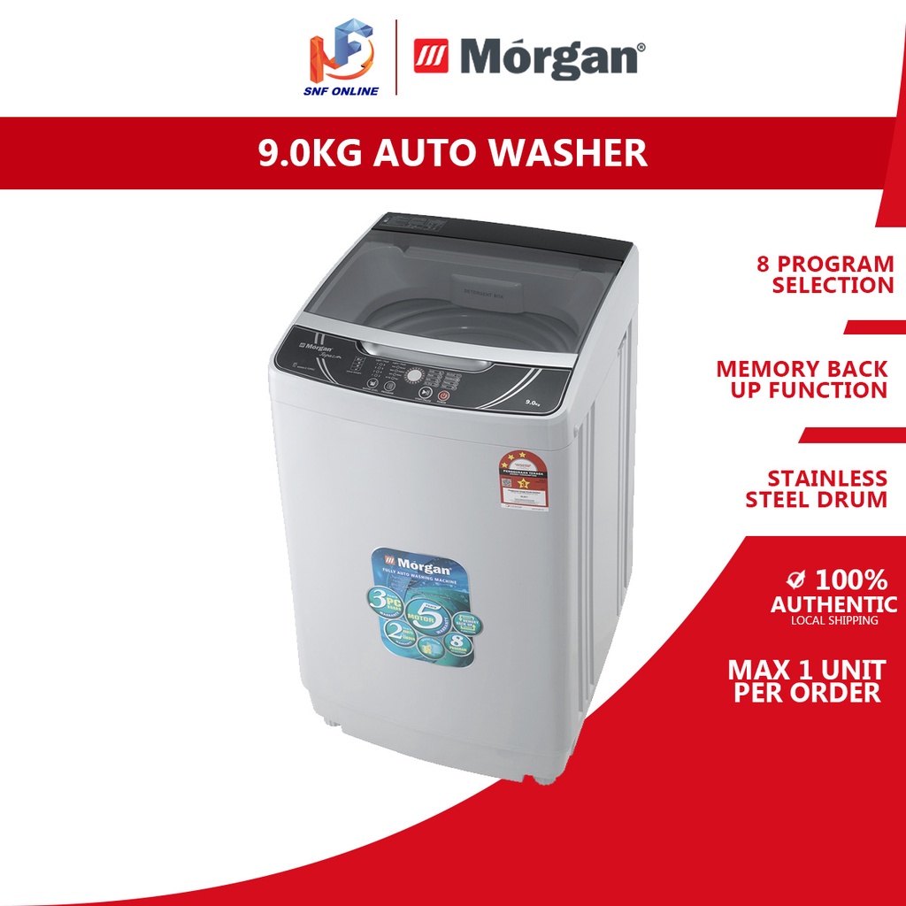 Morgan 9kg Topaz Fully Auto Washing Machine MWM-9 | Shopee Malaysia